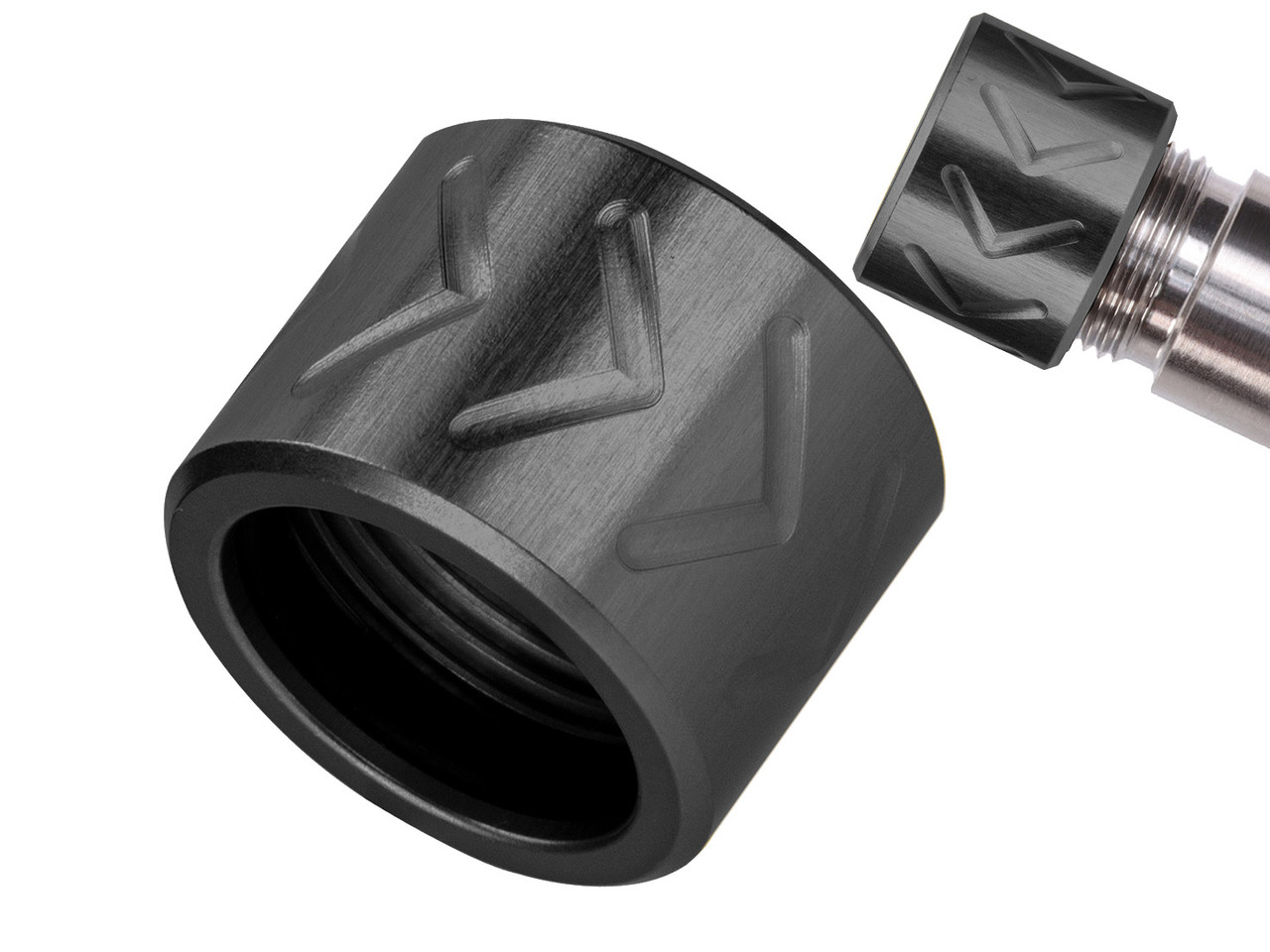 NDZ Aluminum Thread Protector for 1/2x28 Thread size, Chevron | NDZ ...