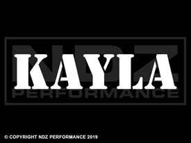 1102 - Names Kayla - NDZ Performance