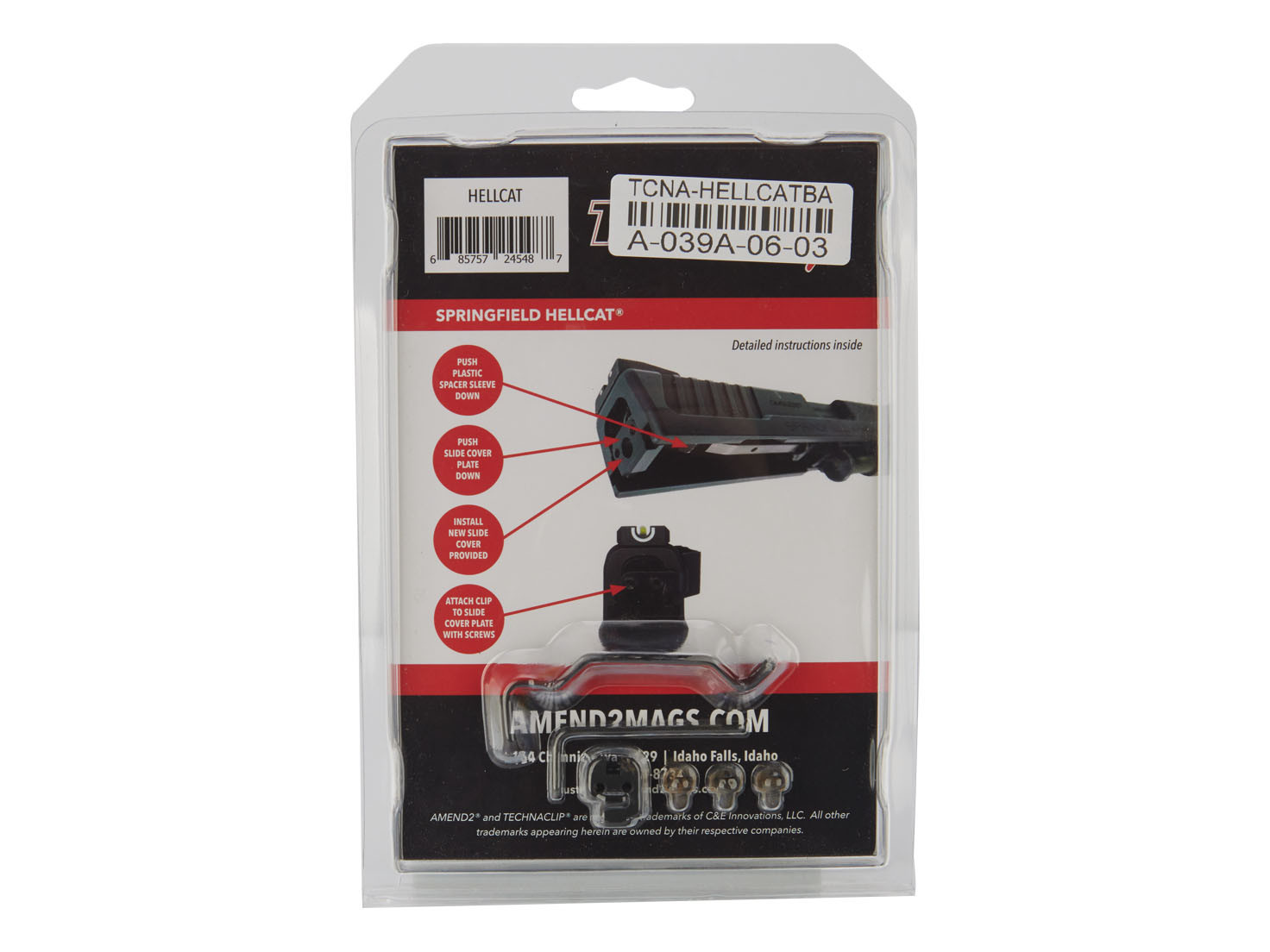 Techna Clip Springfield Armory Hellcat Series Holsterless Carry Clip ...