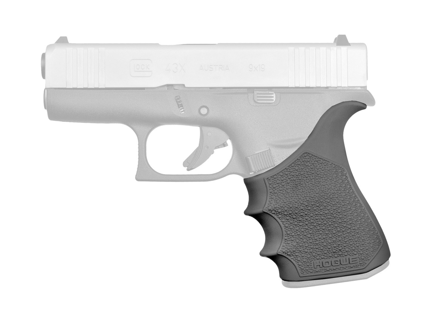 Hogue Glock 43X 48 Handall Beavertail Pistol Grip Sleeve - Black 18210 ...