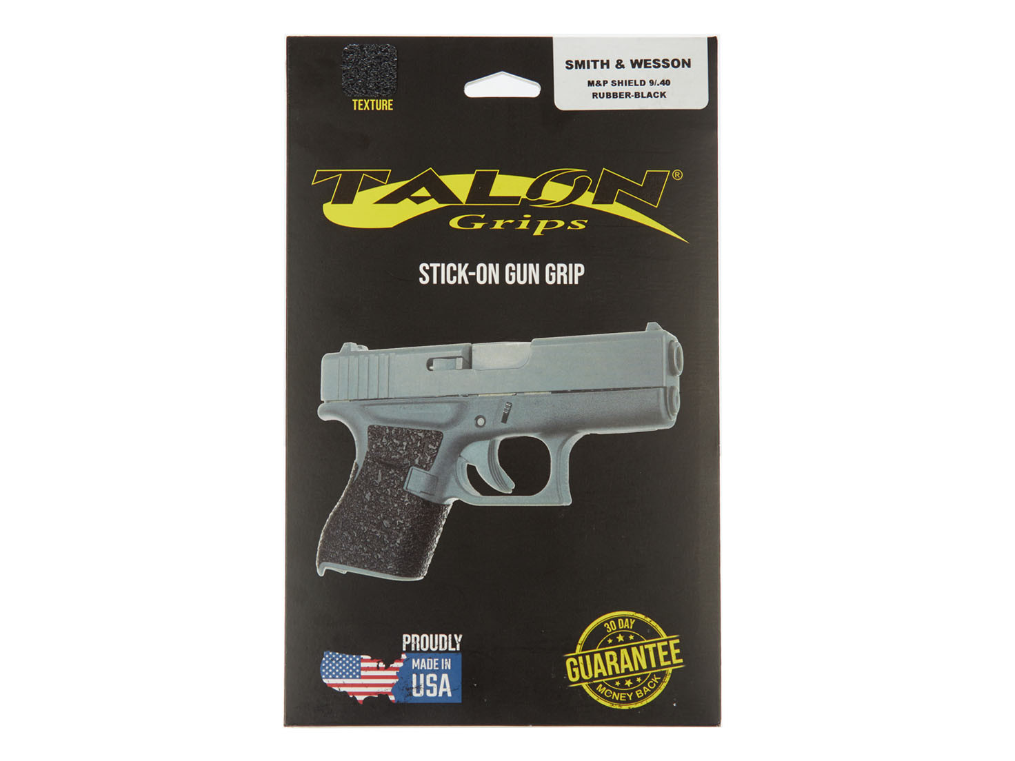 Talon Grips Smith & Wesson M&P Shield Decal Grip, Black Rubber | NDZ ...