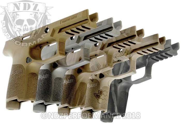 Custom Sig Sauer P320 P250 Grip Module - Tungsten - Compact Small 45