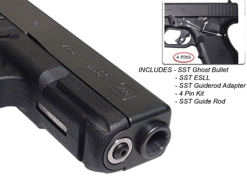 NDZ Guide Rod, Pins, Slide Lock Lever, Ghost Bullet for Glock GEN 4 20 ...