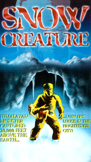 SNOW CREATURE (1954) - VHS