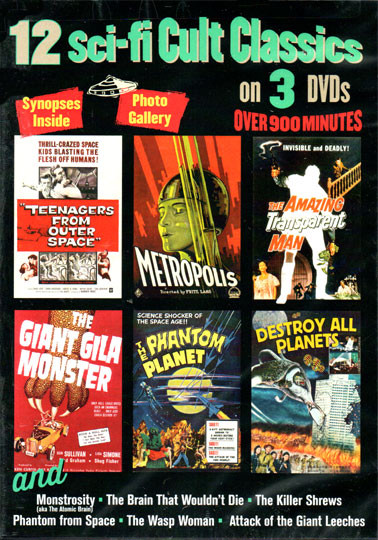 TWELVE SCI-FI CLASSICS (Multi-Disc Set) - DVD