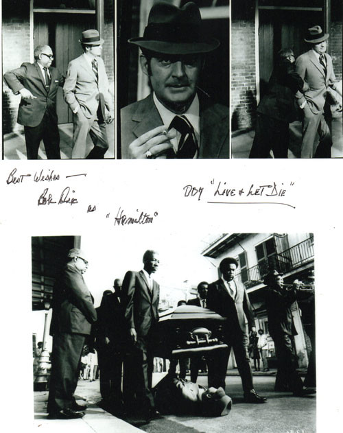 ROBERT DIX (007 Black and White) - Autographed Photo