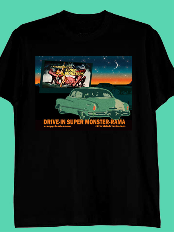 DRIVE-IN MONSTERS - Black T-Shirt