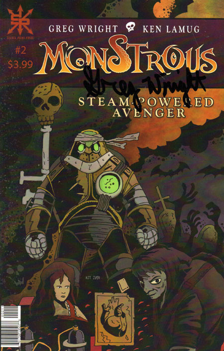 MONSTROUS COMIC BOOKS #1-4 (Autographed by Writer Greg Wright) - Comic ...