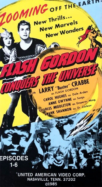 FLASH GORDON CONQUERS THE UNIVERSE - Chapters 1-6 - Used VHS