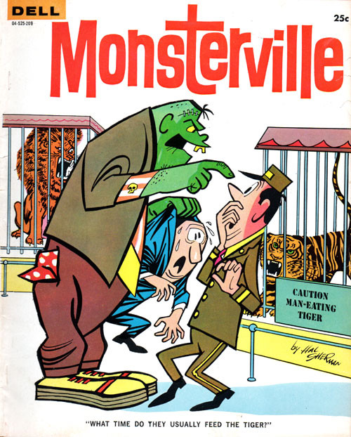 MONSTERVILLE #1 (1962 BW Comic Horror) - Magazine