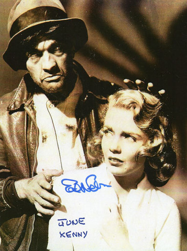 ED NELSON with JUNE KENNY - 8X10 Autpgaphed Photo