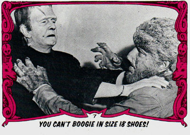 YOU'LL DIE LAUGHING (1980/Frankenstein Meets The Wolf Man) - Trading Card