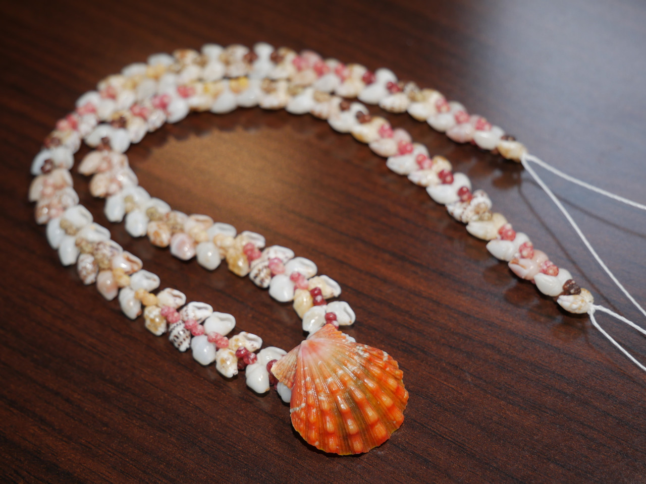 18 3/4” Candy corn Momi, kahelelani& sunrise shell lei #919 ...