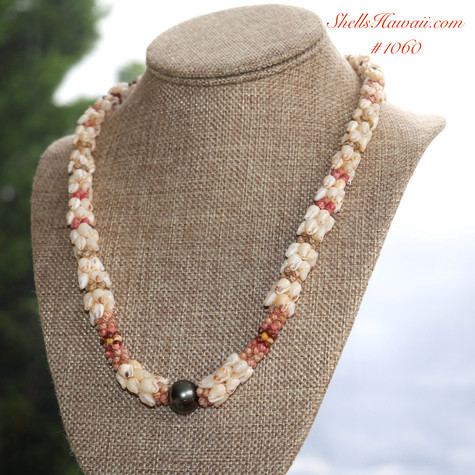 20" Momi & Kahelelani Shell Necklace – Four-Strand Kipona Style with ...