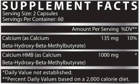 Nutrex HMB 1000 120 Capsules