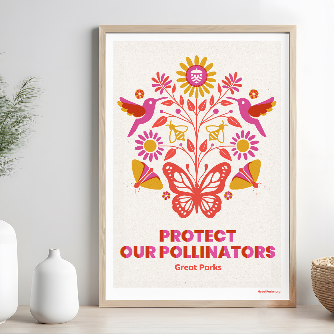 Great Parks Protect Pollinators poster