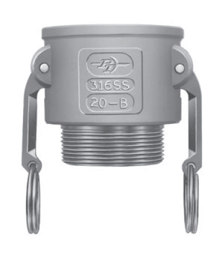 1/2" Part B, Aluminum Coupler x Male Pipe Threads - The Drainage ...