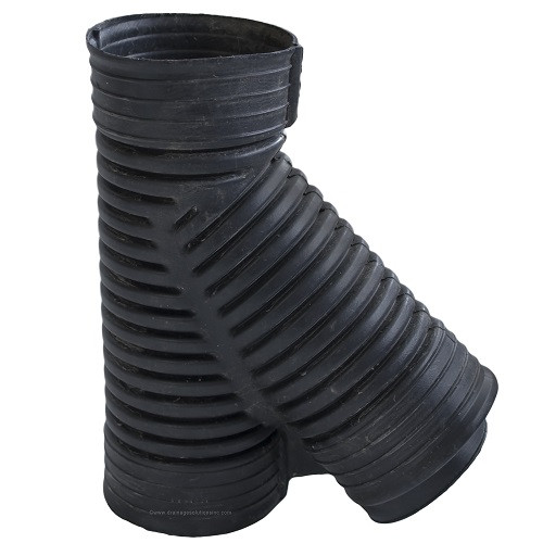 HDPE 5" x 5" x 5" or 4" Singlewall Reducing Wye (BE) - The Drainage ...
