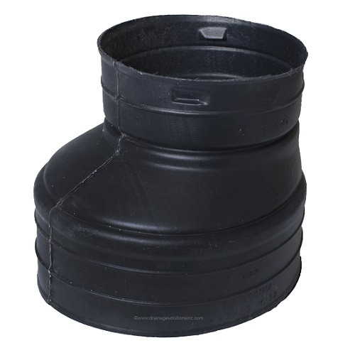 HDPE 8" x 6" Singlewall Reducer Coupling (BE) - The Drainage Products Store