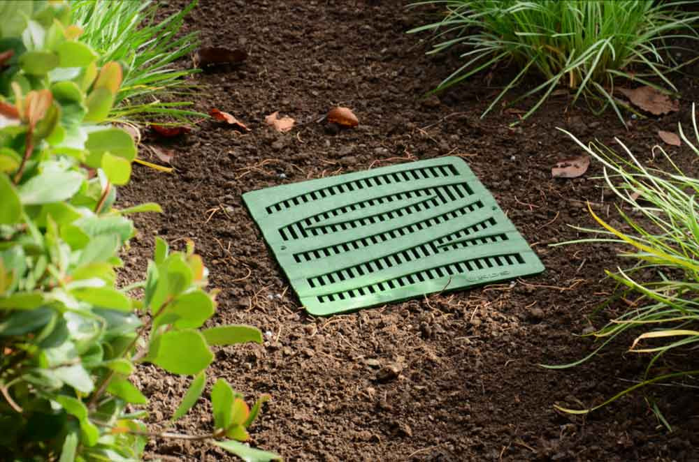 NDS 12" Catch Basin Kit w/ Green Decorative Wave Grate - The Drainage ...