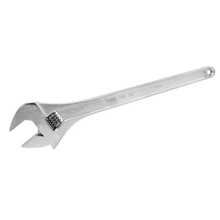 Reed 24" Chrome Adjustable Wrench CW24 02218 - The Drainage Products Store