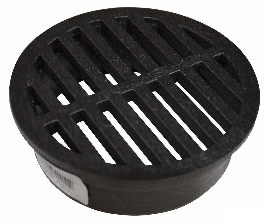 NDS 4" Round Grate - Black (Each) - The Drainage Products Store