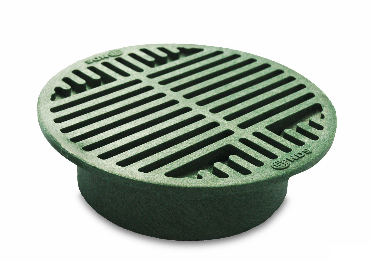 NDS 8" Round Grate for 6" Pipe or Basin - Green (Each) - The Drainage ...