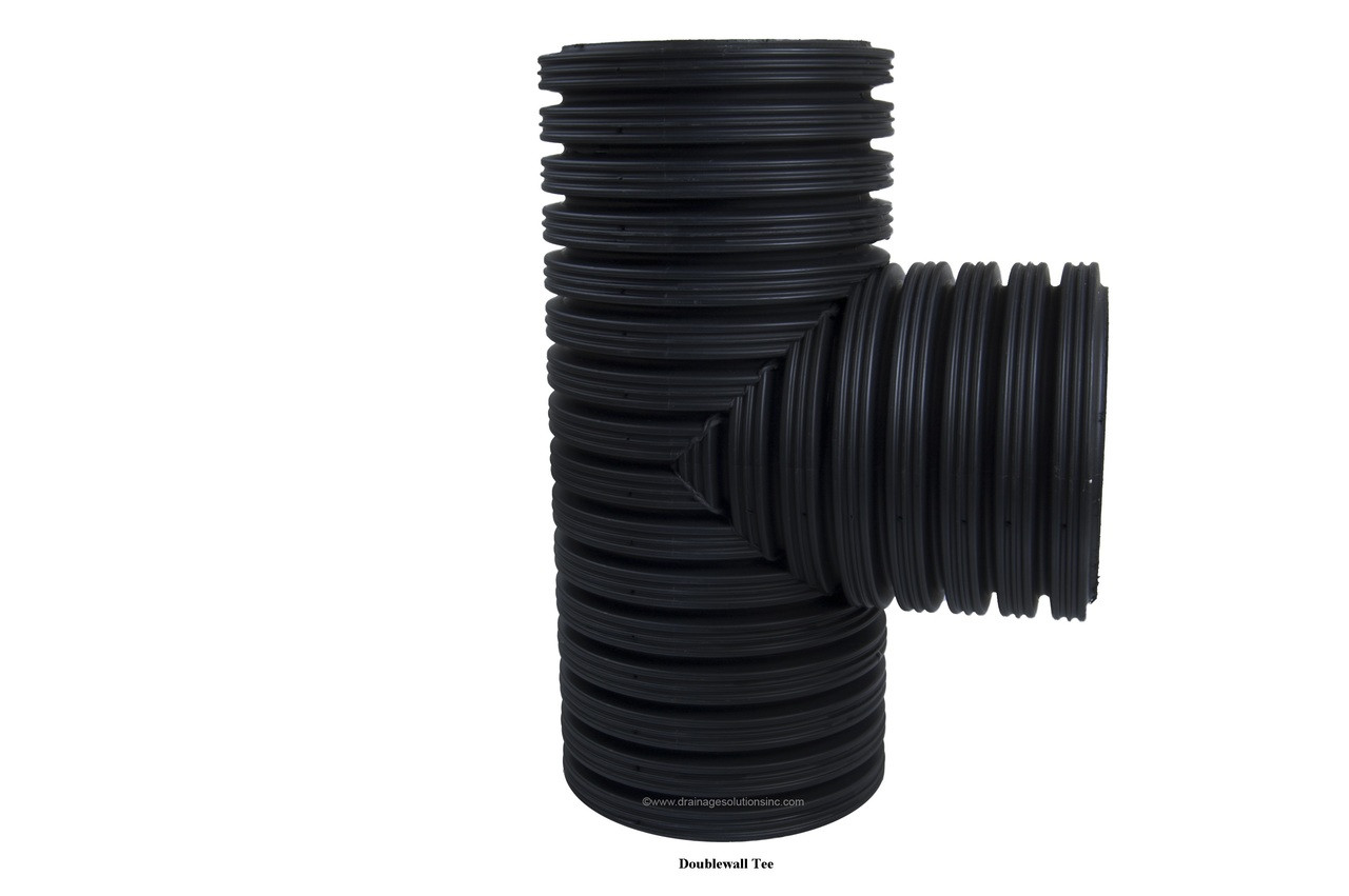 36" HDPE Doublewall Tee (PE) - The Drainage Products Store