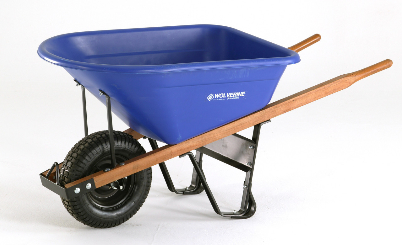 Wolverine 6 cu ft Poly Wheelbarrow FFP6WB - The Drainage Products Store
