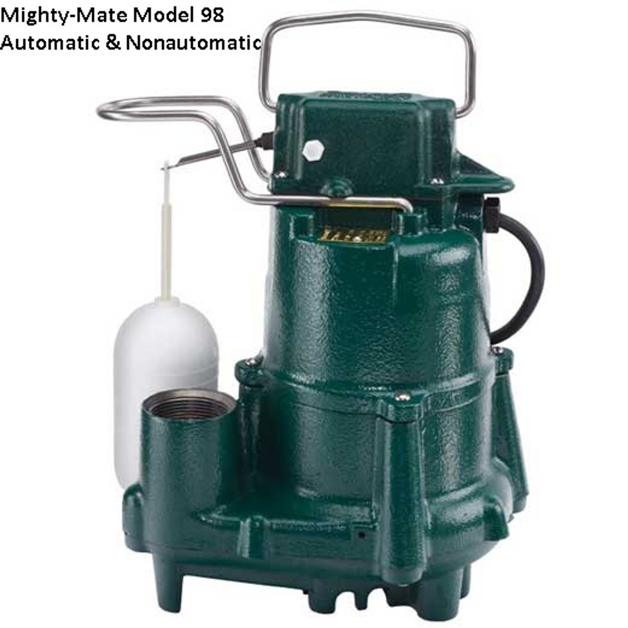 Zoeller M98 1/2 HP Effluent Pump - The Drainage Products Store
