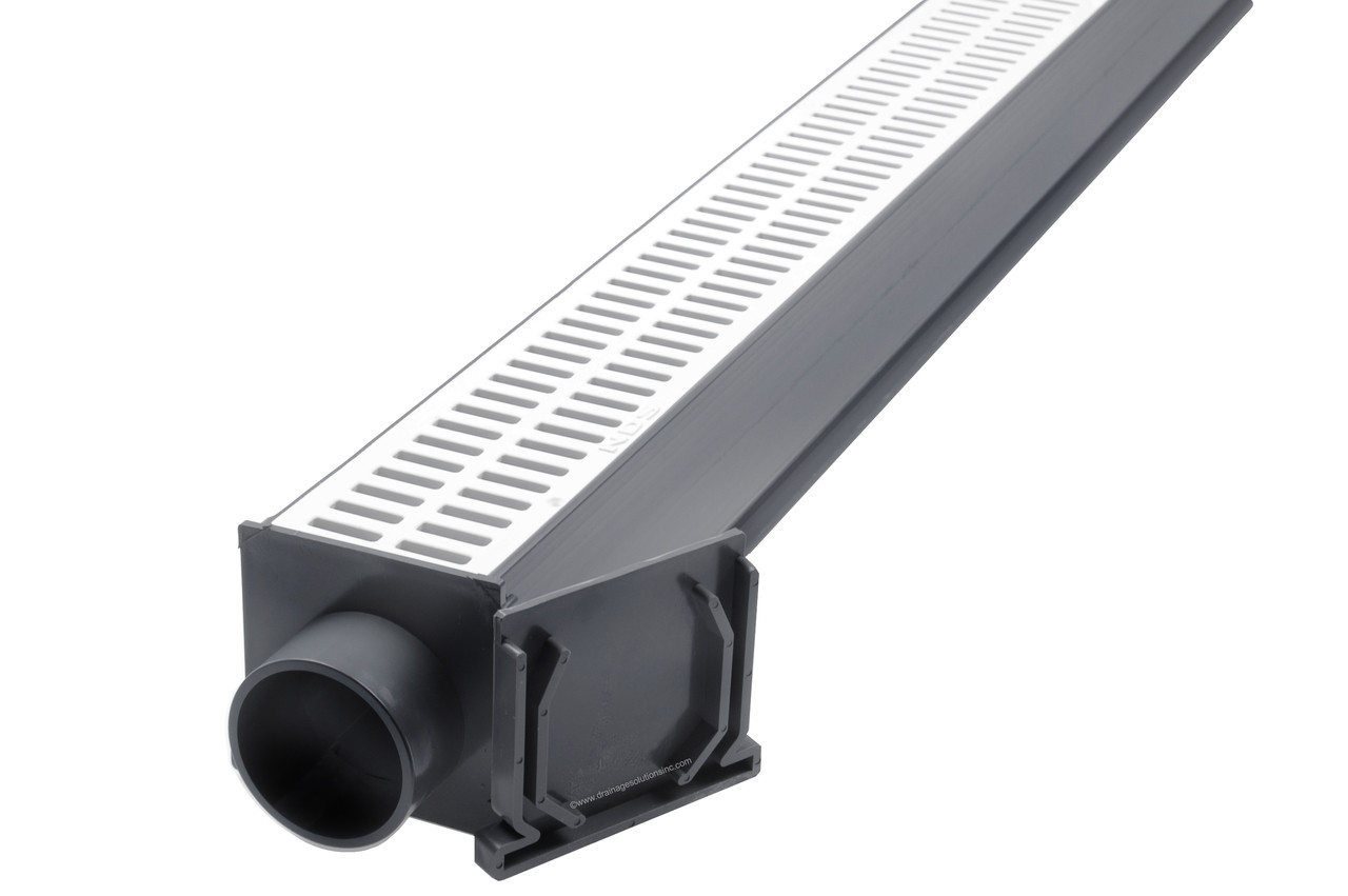 NDS Mini Channel Drain Kit (White) - The Drainage Products Store