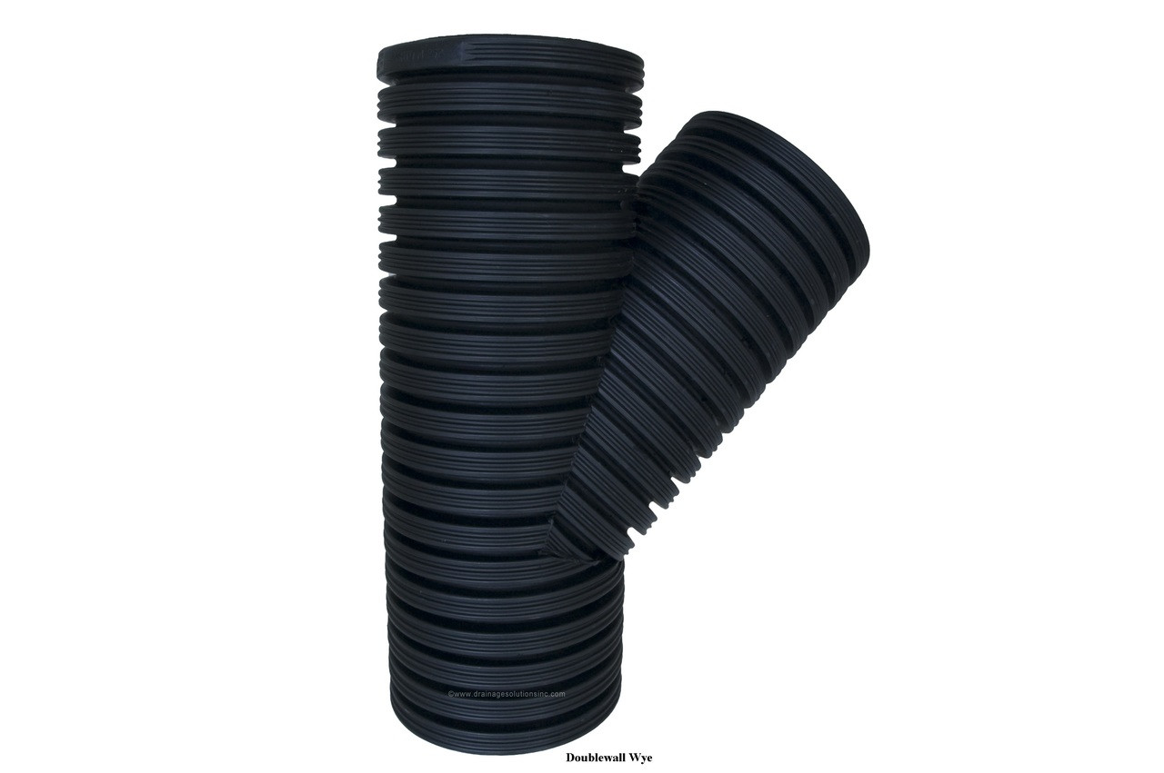 18" HDPE Doublewall Wye (PE) - The Drainage Products Store
