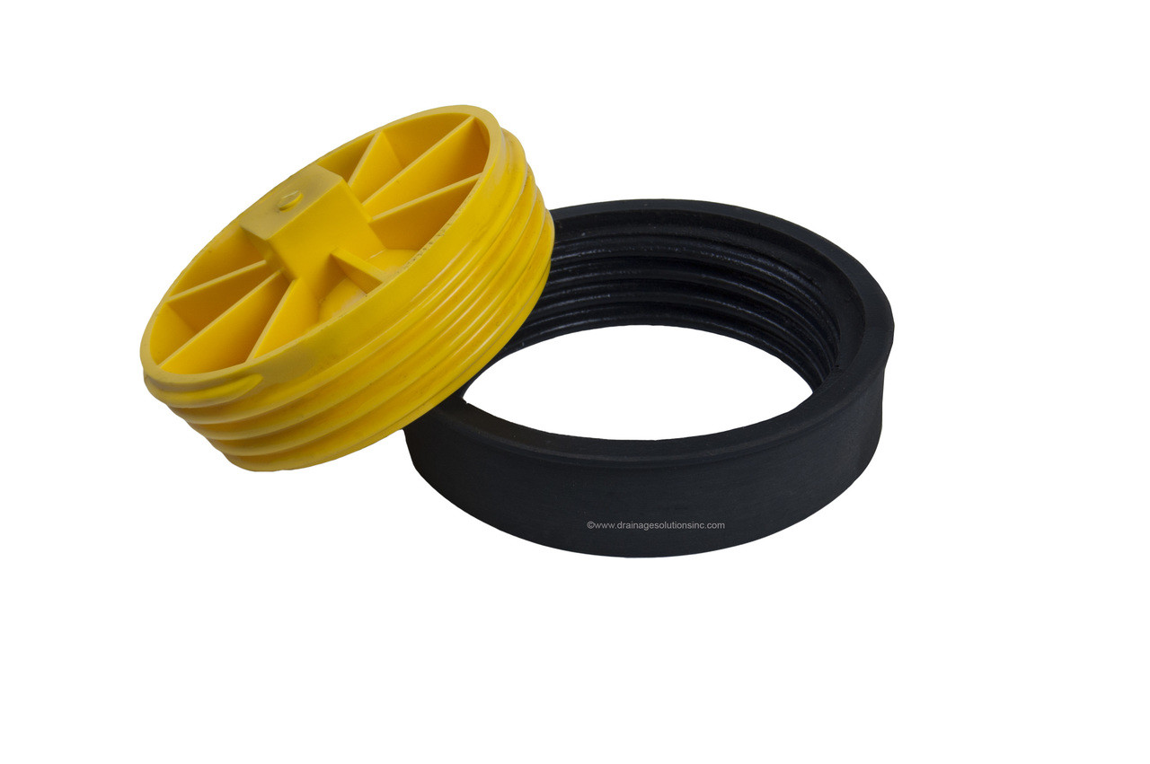 4" "T" Cone Cleanout Test Plugs (SDR35, Sch. 40 DWV) - The Drainage ...