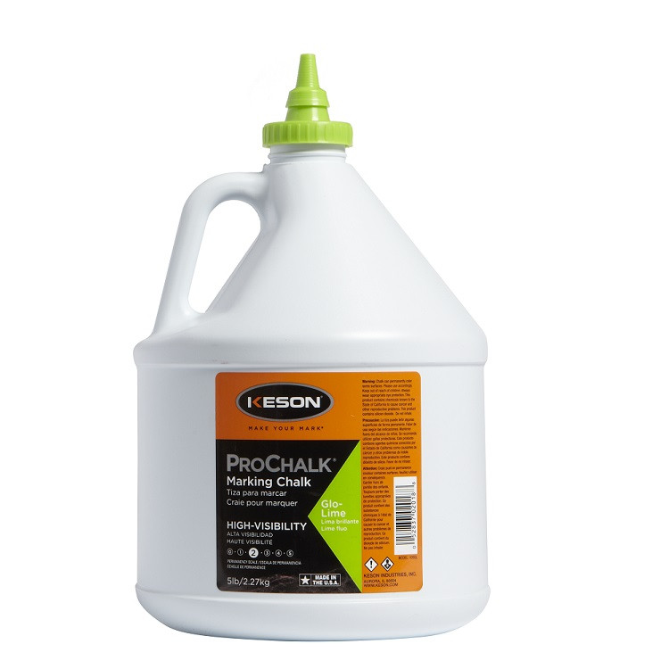Keson ProChalk High-Visibility Glo-Lime, 5 LBS (Box of 4) - The ...