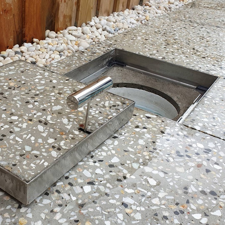 Hide 12 1/2" Concrete Drain Cover Kit, 1 5/8" HCON12.5-1.6 - The ...