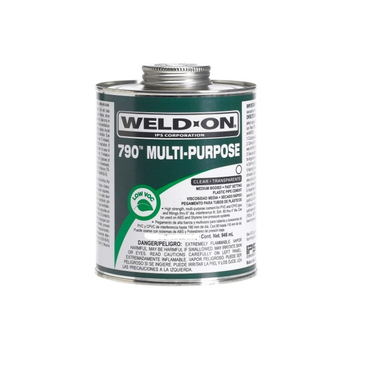 IPS 790 Pt. PVC Multi-Purpose Cement - Medium - Clear - The Drainage ...