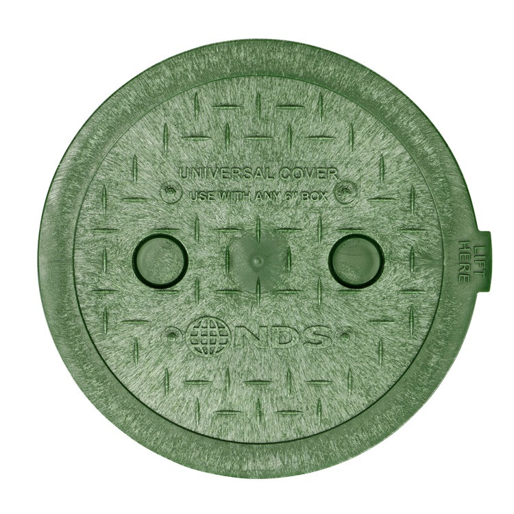 SureFit™ 6" Round Universal Valve Box Lid (Green) - The Drainage ...