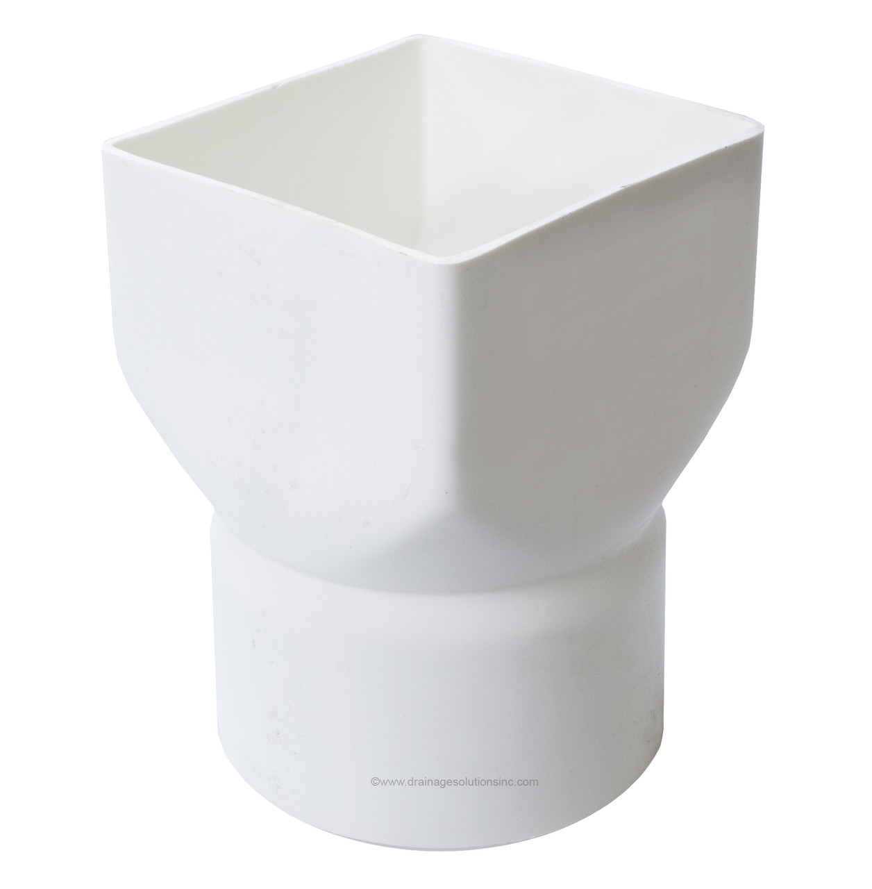 PVC 6" x 6" x 6" IPS Downspout Adapter (Centered) (DSA x Hub) - The ...