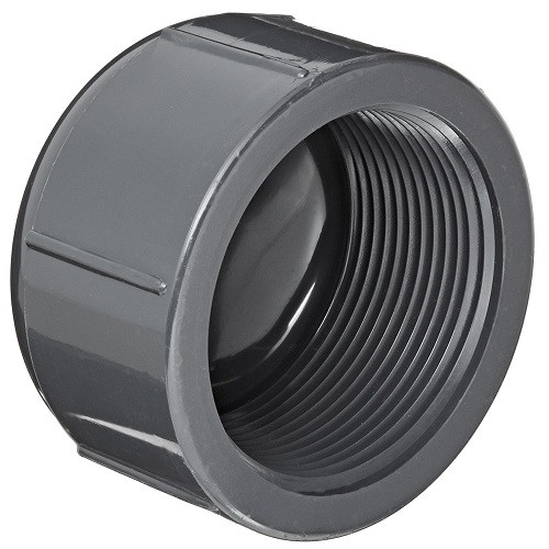 4" PVC Schedule 80 Cap (FPT) - The Drainage Products Store