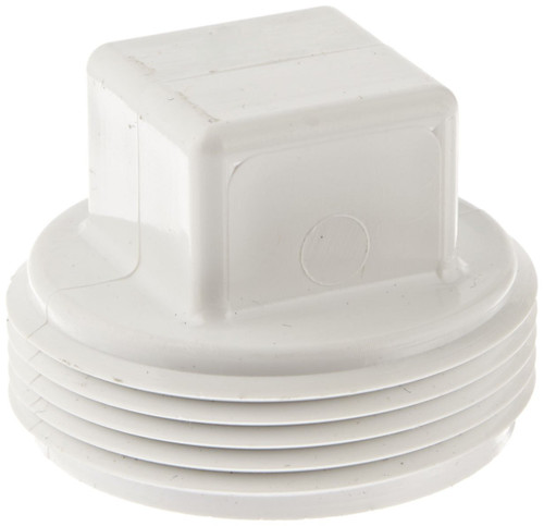 1 1/2" PVC DWV Cleanout Plug (MPT) - The Drainage Products Store