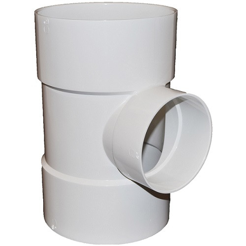 8" x 8" x 8" PVC DWV Solvent Weld 2 Way Cleanout Tee (S x S x S) - The ...