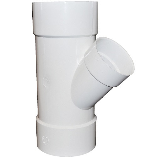 8" x 8" x 4" PVC SDR35 Solvent Weld Wye (S x S x S) - The Drainage ...
