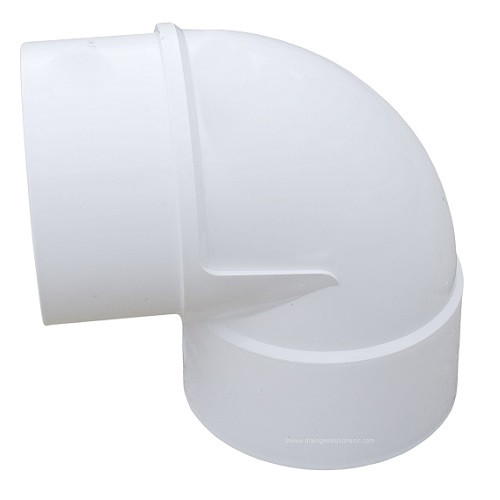 6" PVC SDR35 Solvent Weld Short Turn Street 90 (1/4) (S x Sp) - The ...