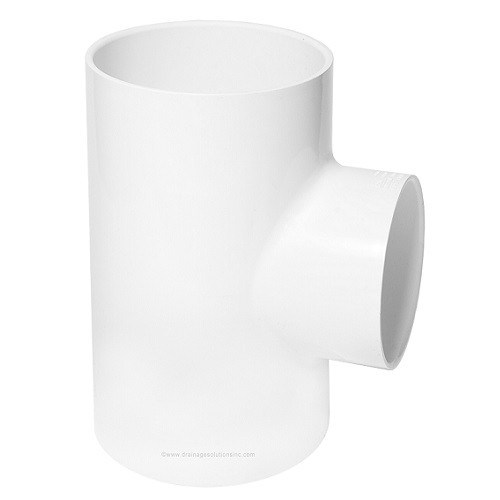 6" x 6" x 6" PVC DWV Solvent Weld 2 Way Cleanout Tee (S x S x S) - The Drainage Products Store