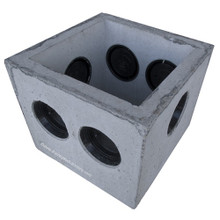 6 Hole Concrete Distribution Box & Lid - The Drainage Products Store
