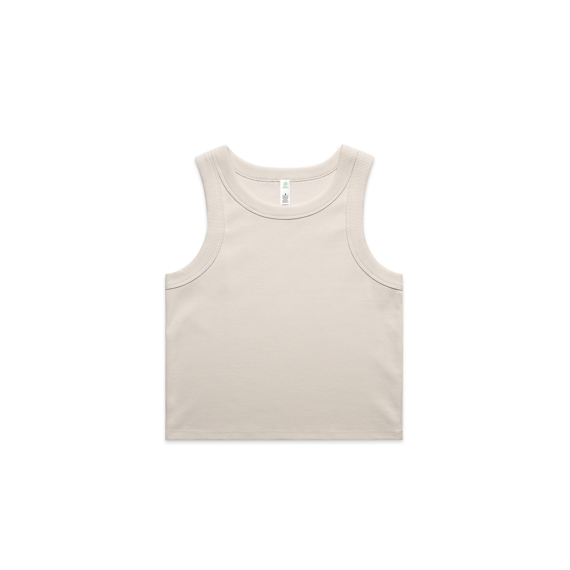 Wo's Organic Rib Crop Tank | 4064G - AS Colour UK