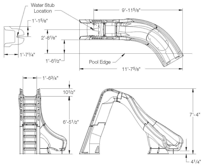 SR Smith Turbo Twister Pool Slide
