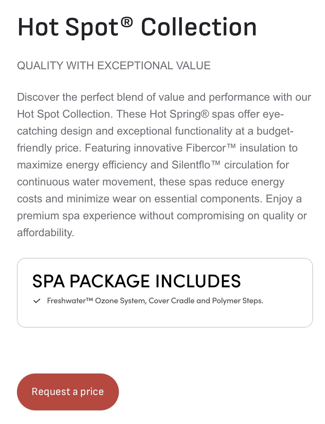 Special Offers on Hot Spring® Spa Pools and Endless Pool Swim Spas