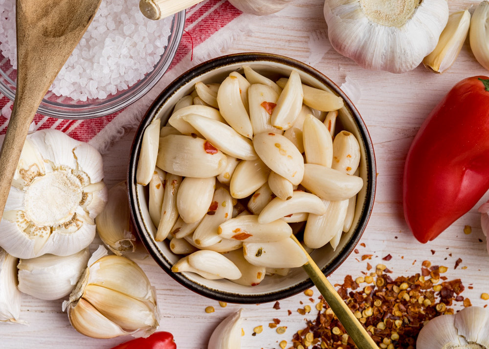 Hot Pickled Garlic | Canned Goods | Byler Canning Co