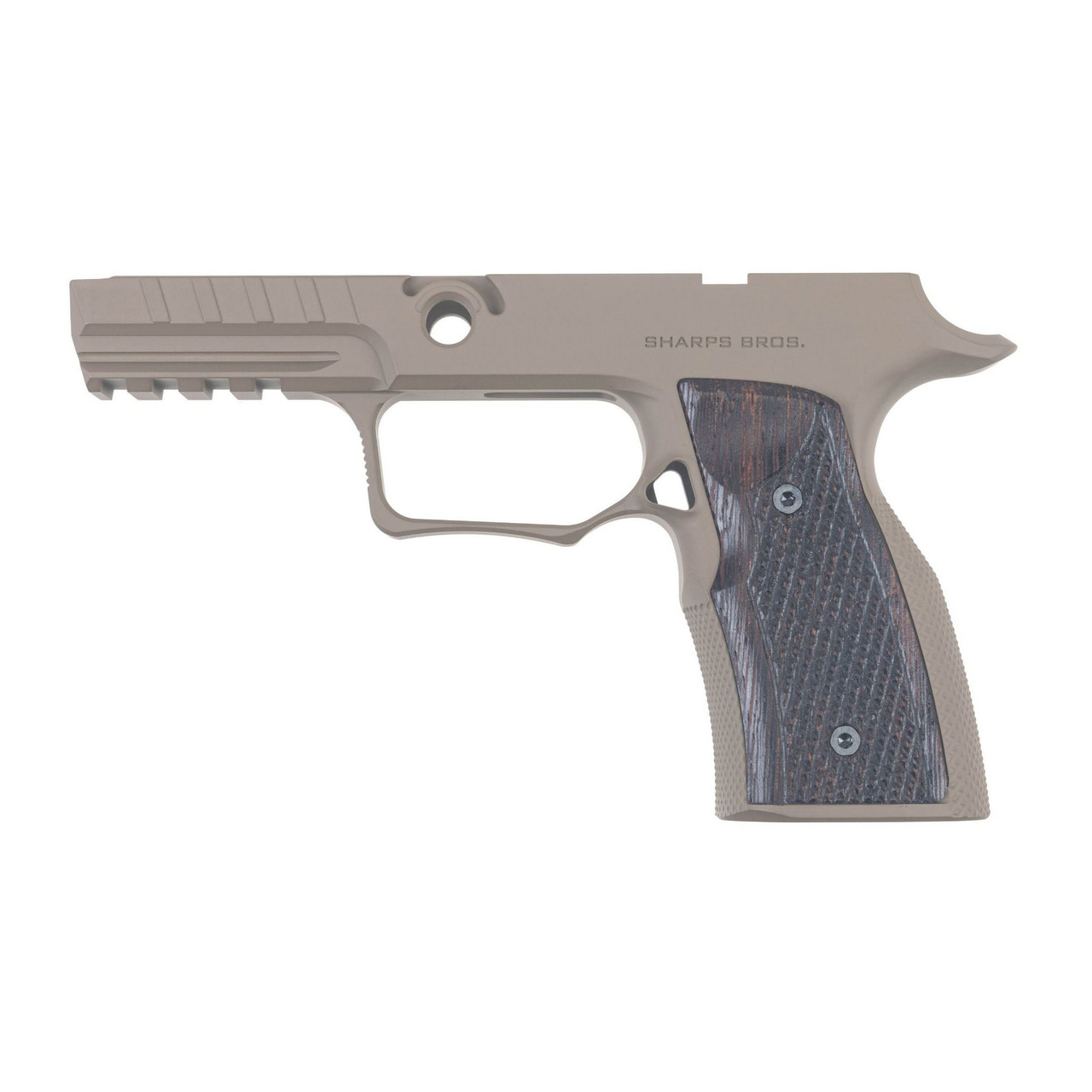 Sharps Bros. P320 Grip Module | Grip Modules | Wenge Wood Grips | FDE ...
